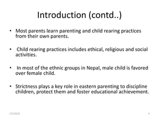 Child rearing practices in nepal | PPTX