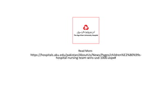 Children’s Hospital Nursing Team Wins USD 1,000 | PPT