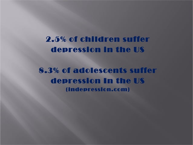 Children and depression_ppt | PPT | Brain and Nervous System Disorders ...