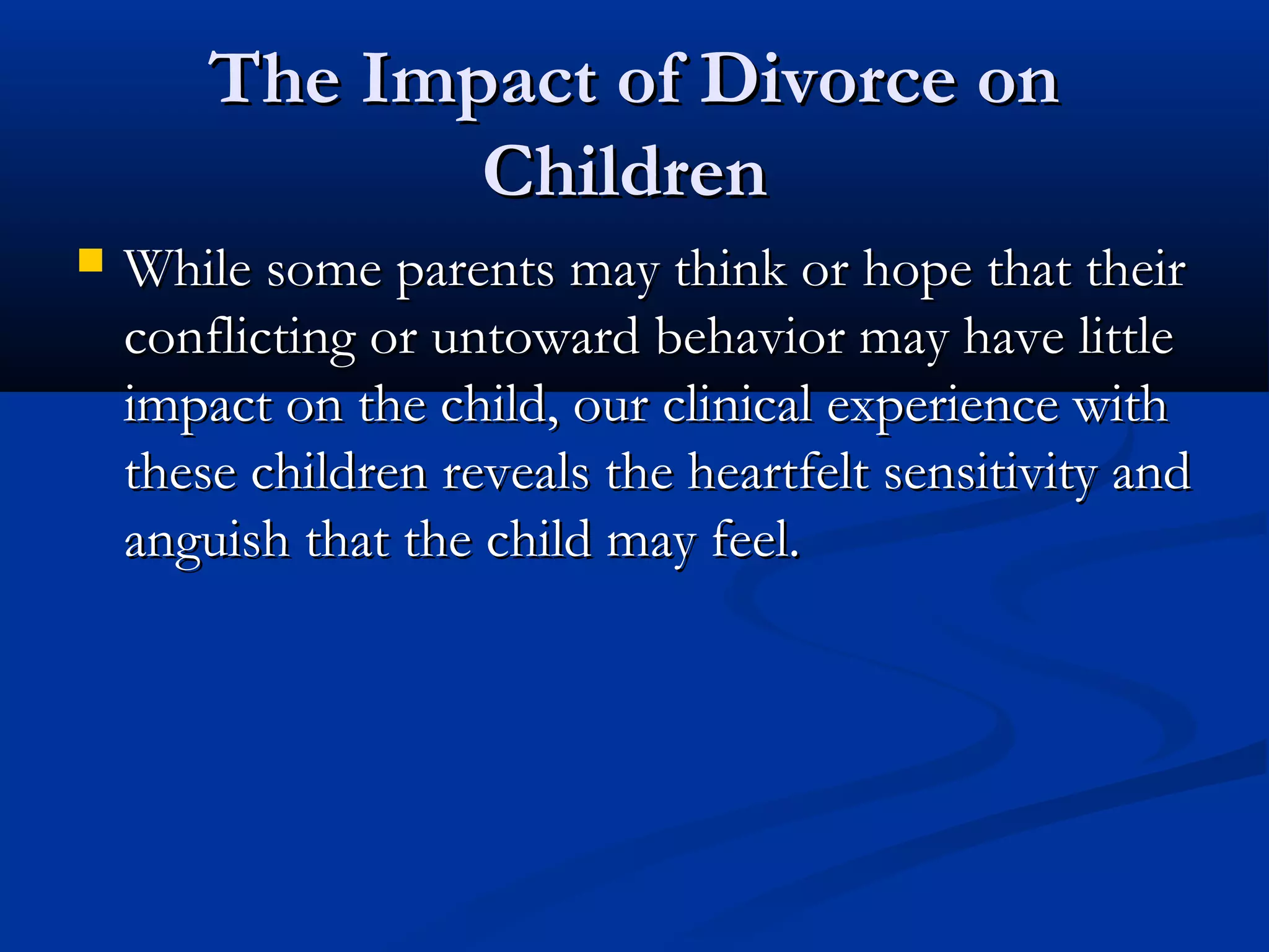 Children and divorce | PPT