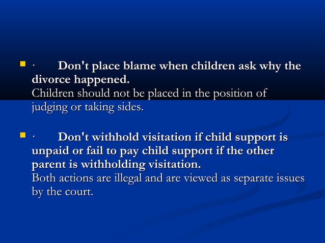 Children and divorce | PPT