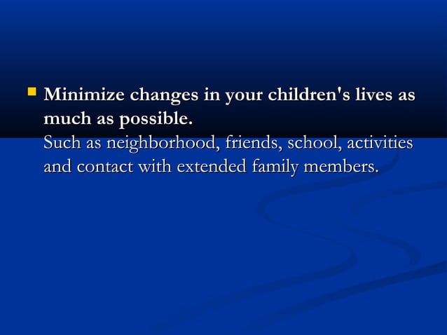 Children and divorce | PPT