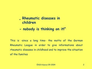 Children And Juveniles With Rheumatic Diseases School Life | PPT