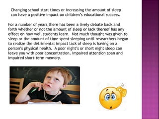 Children and sleep | PPTX