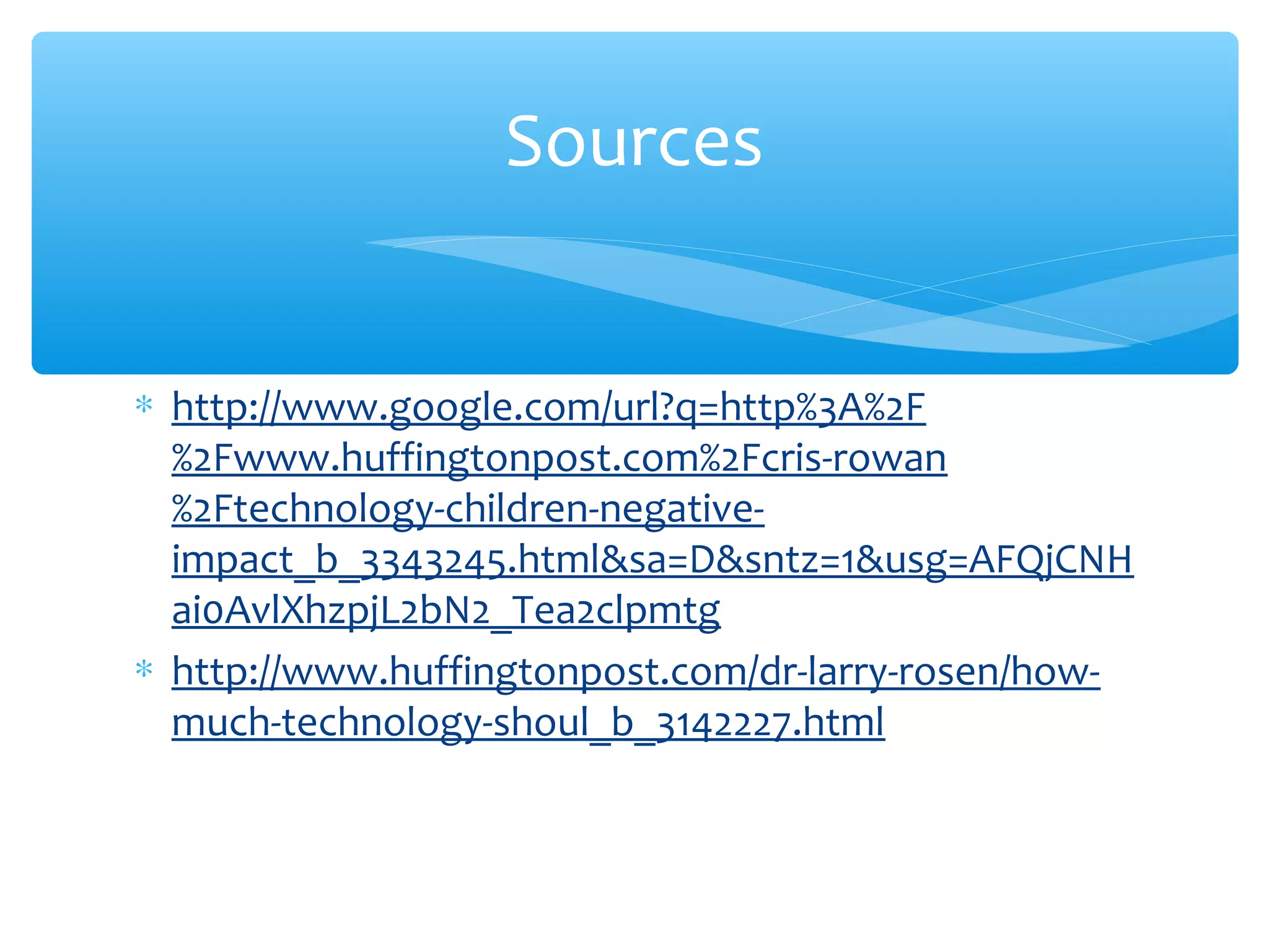 Children and technology 2014 | PPT