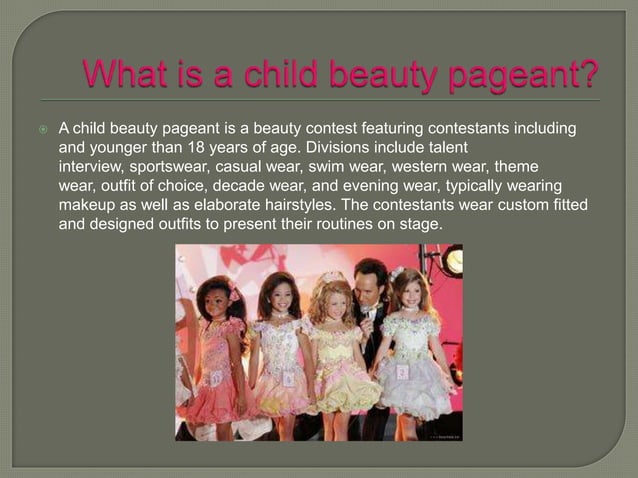 Children & beauty pageants | PPTX