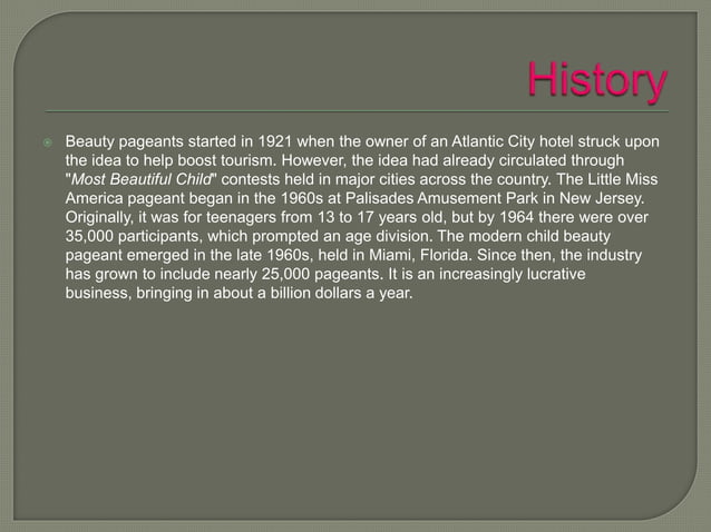 Children & beauty pageants | PPTX