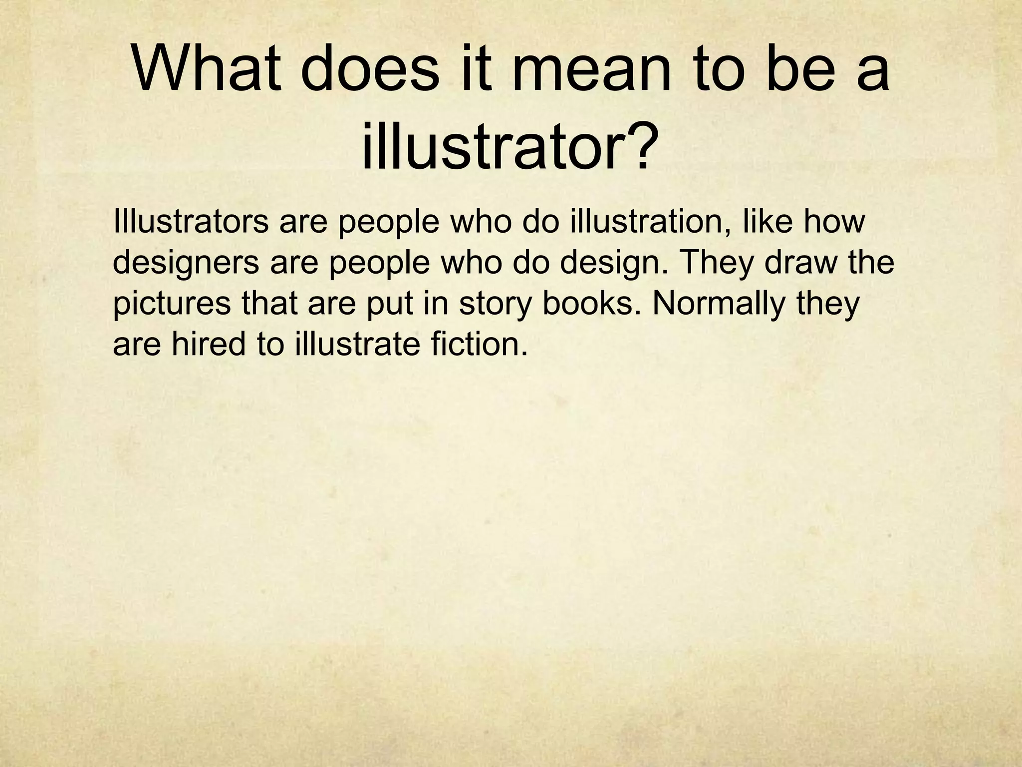 Children book illustrator | PPTX