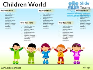 Children education school leadership world powerpoint presentation ...