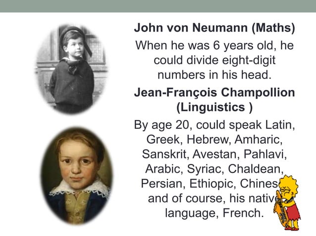 Children geniuses 1 | PPT