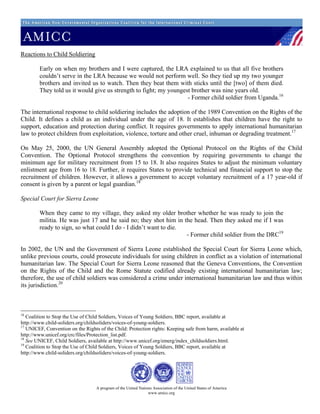 Children In Armed Conflict | PDF