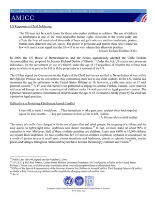 Children In Armed Conflict | PDF