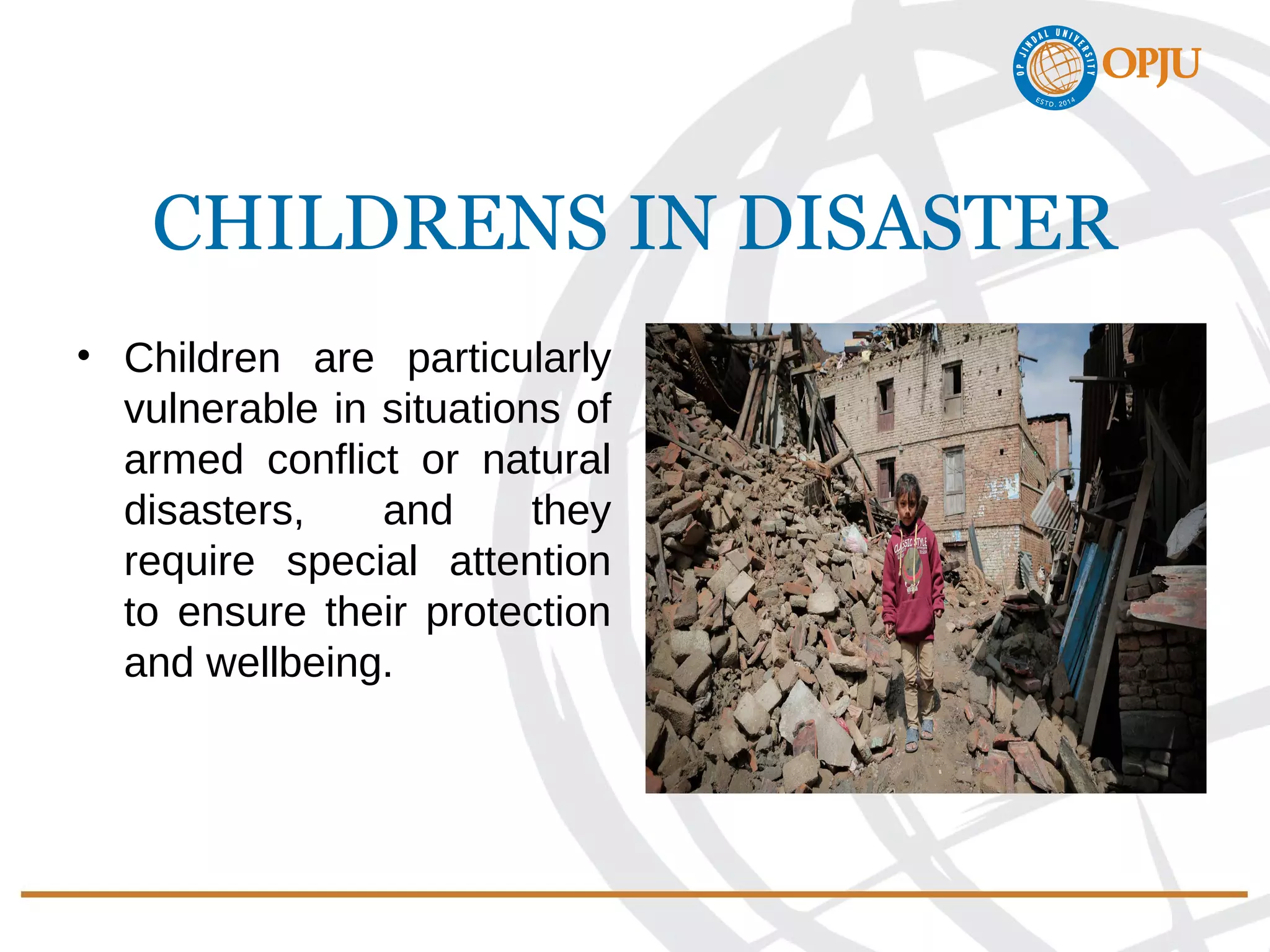 Children in disaster and emergency | PPT