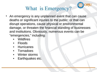 Children in disaster and emergency | PPT