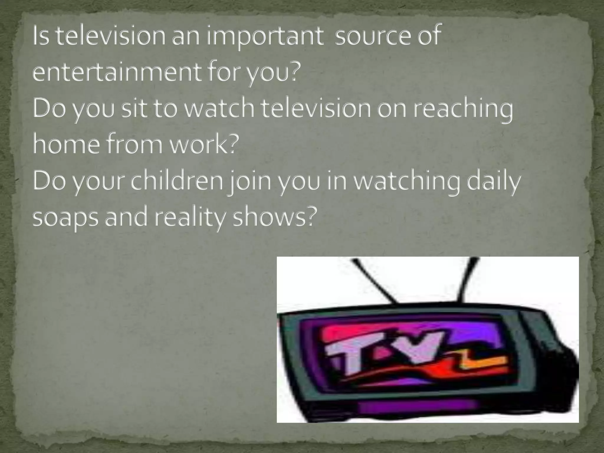 Children in reality shows | PPTX