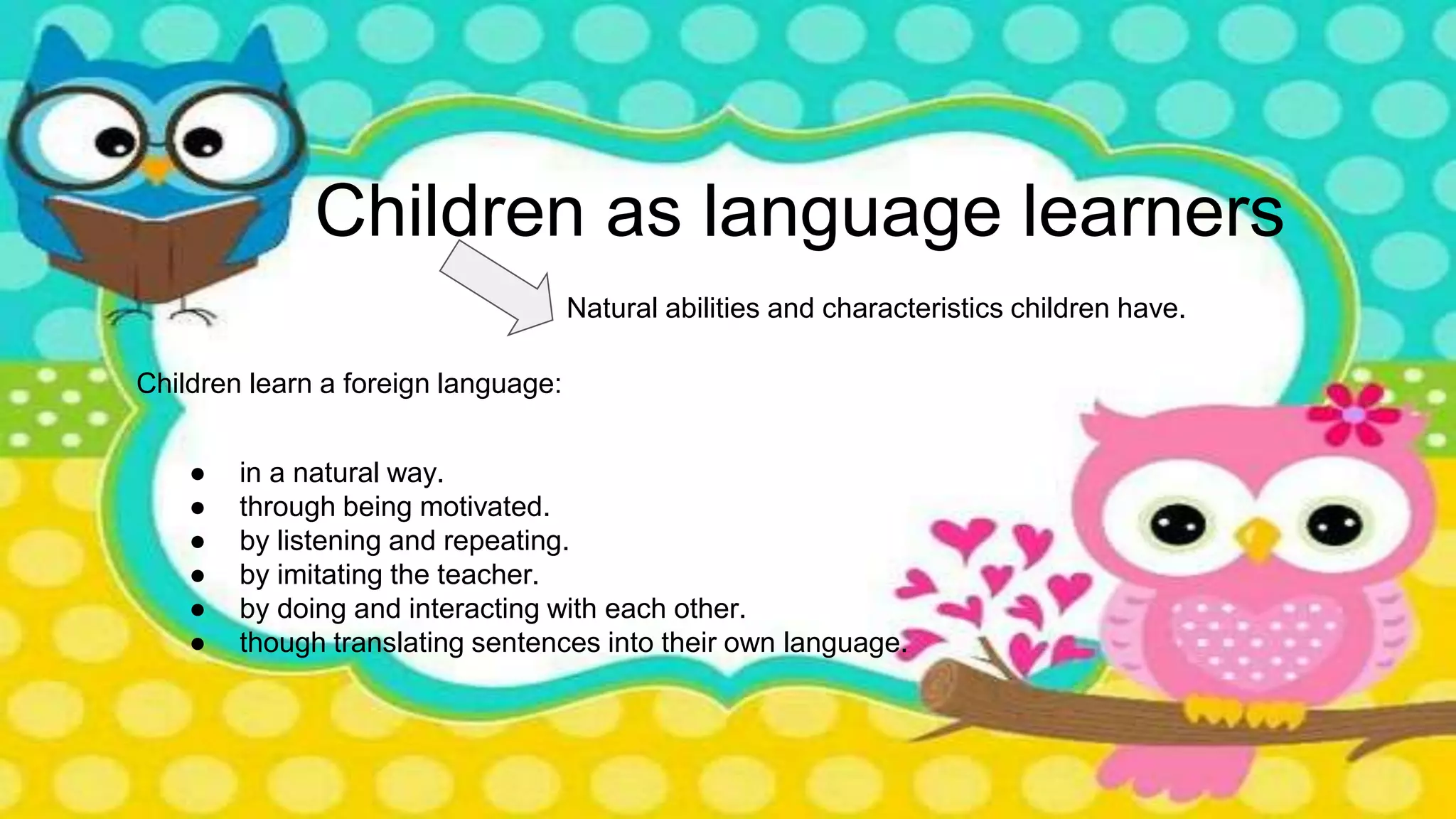 Children learning english | PPTX