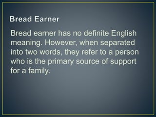 Children marriage, sex ratio, bread earner | PPT