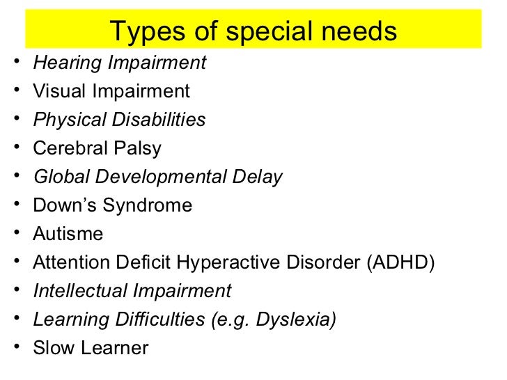 Children & person with special needs Children & person with special needs