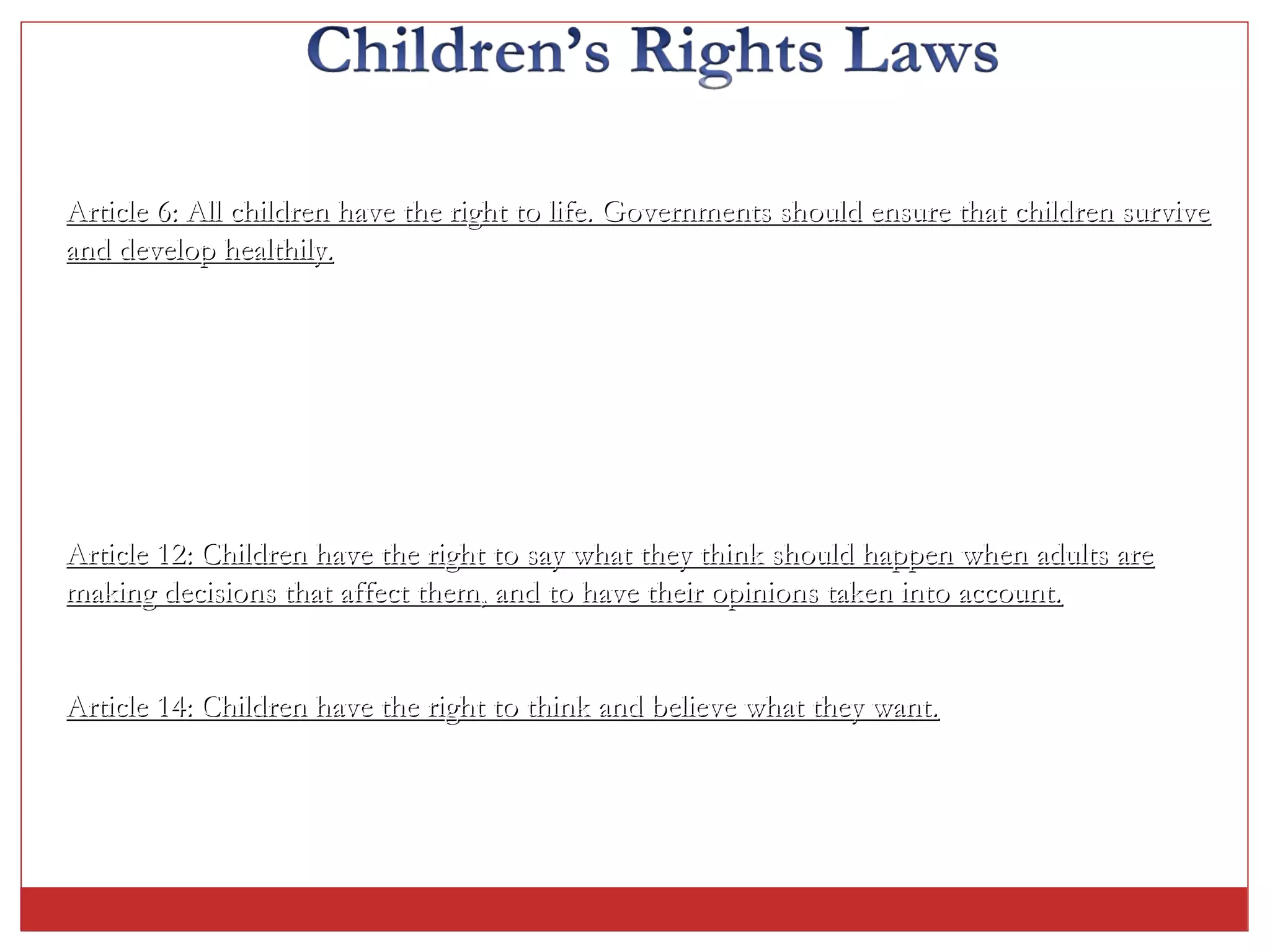 Children Rights | PPT