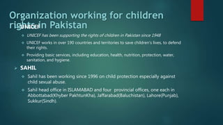 Children Rights|Child rights in pakistan|Children Rights in Islam | PPTX