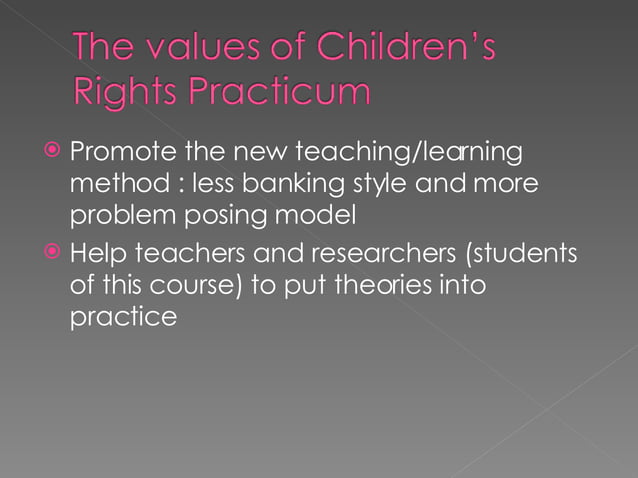Children’S Rights Practicum | PPT