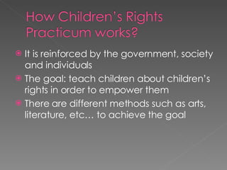 Children’S Rights Practicum | PPT