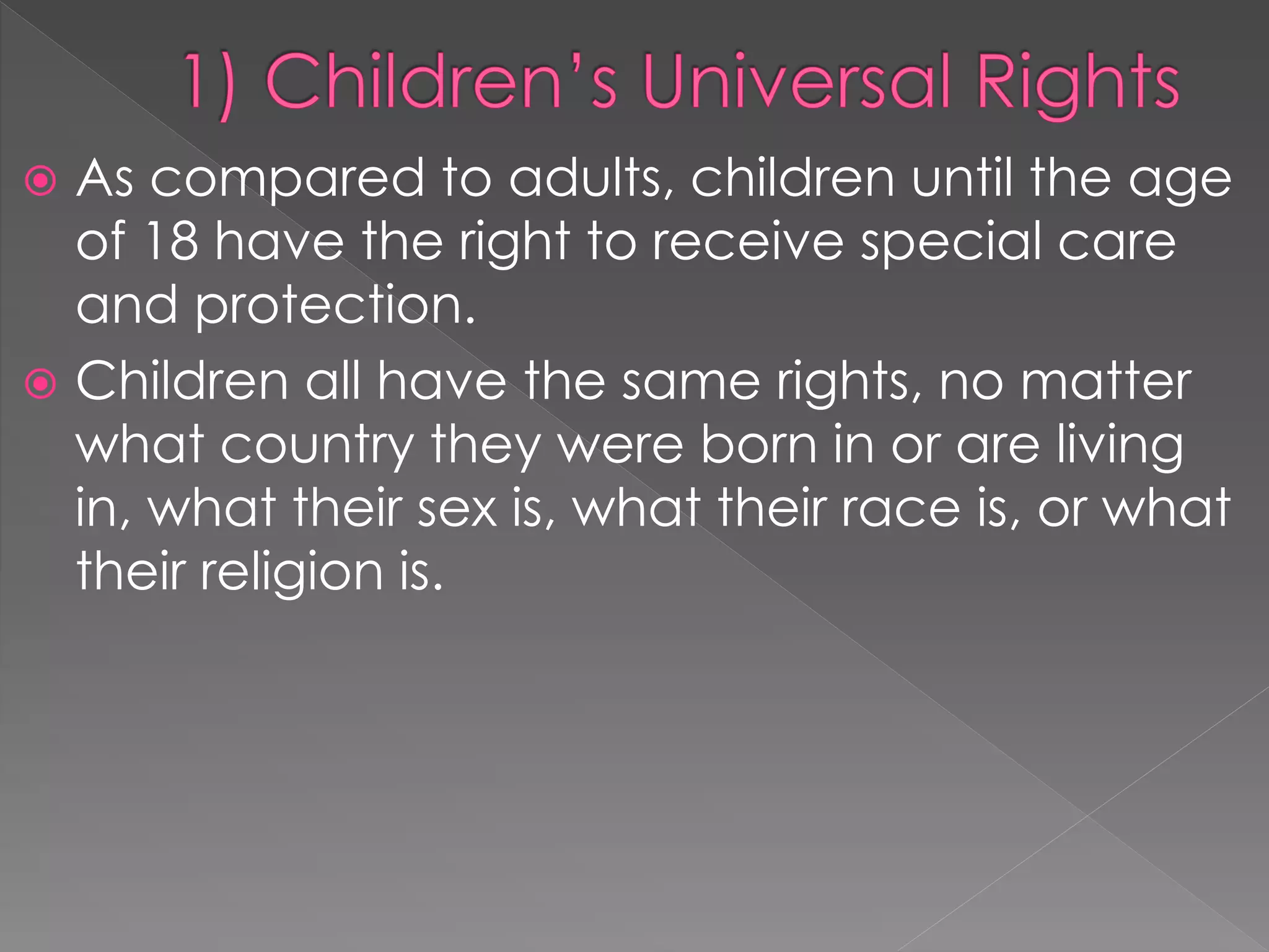 Children's Bill of Rights | PPT