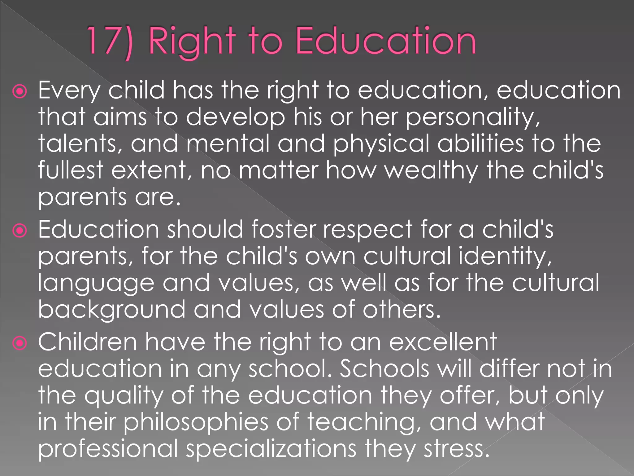 Children's Bill of Rights | PPT
