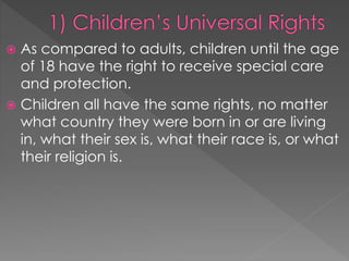 Children's Bill of Rights | PPT