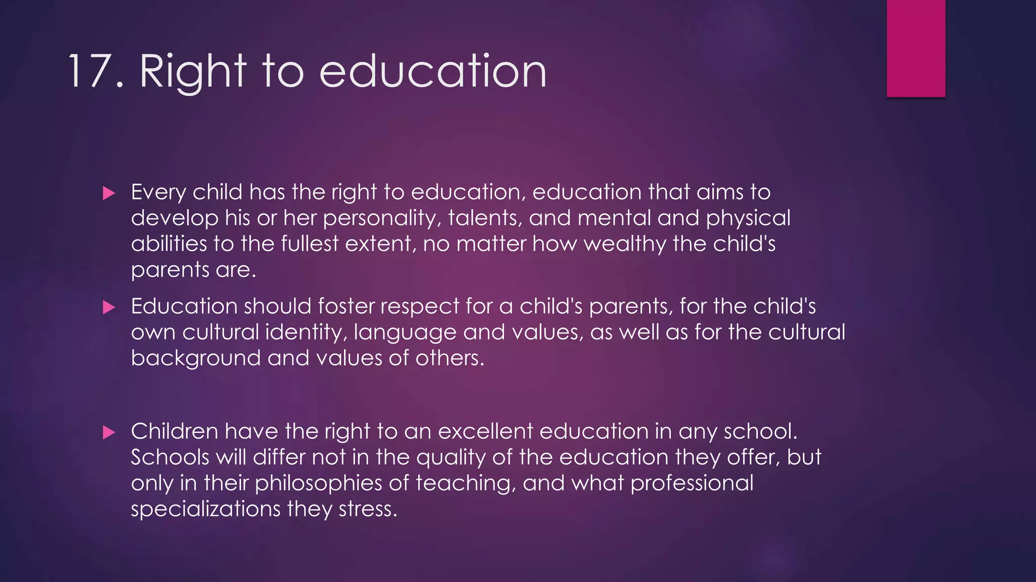 Children’s bill of rights | PPT