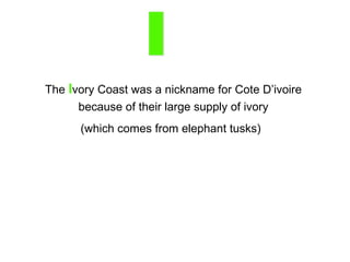 Cote D'ivoire Alphabet Book | PPT