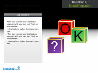 Childrens building blocks | PPT