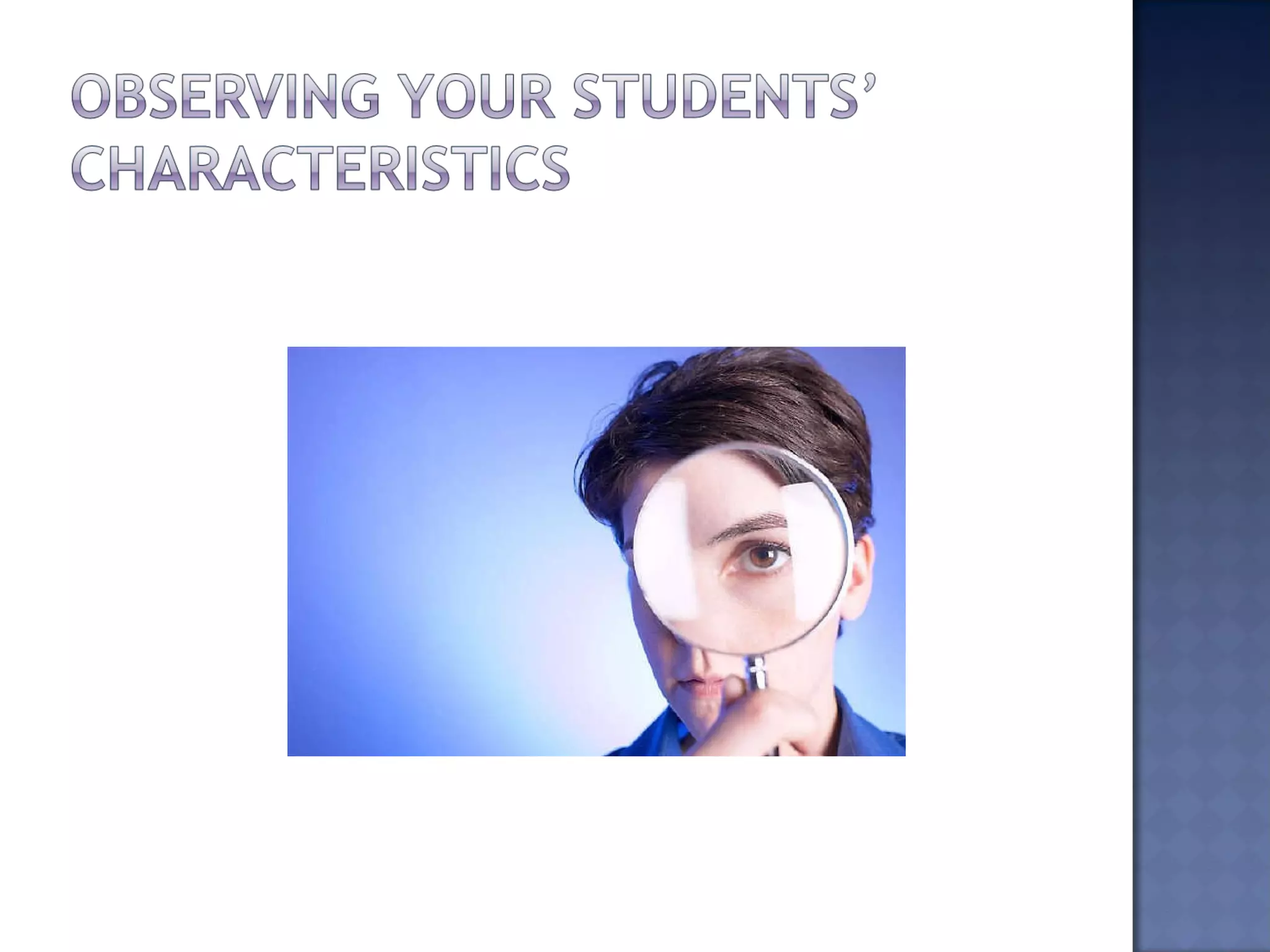 Children’s characteristics session 1 | PPT