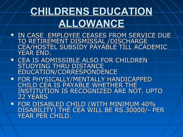 Childrens education allowance | PPT | Daycare and Pre-School | Parenting