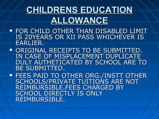 Childrens education allowance | PPT
