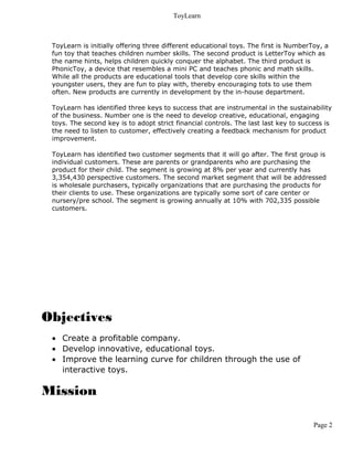 Childrens educational toys_business_plan | DOC