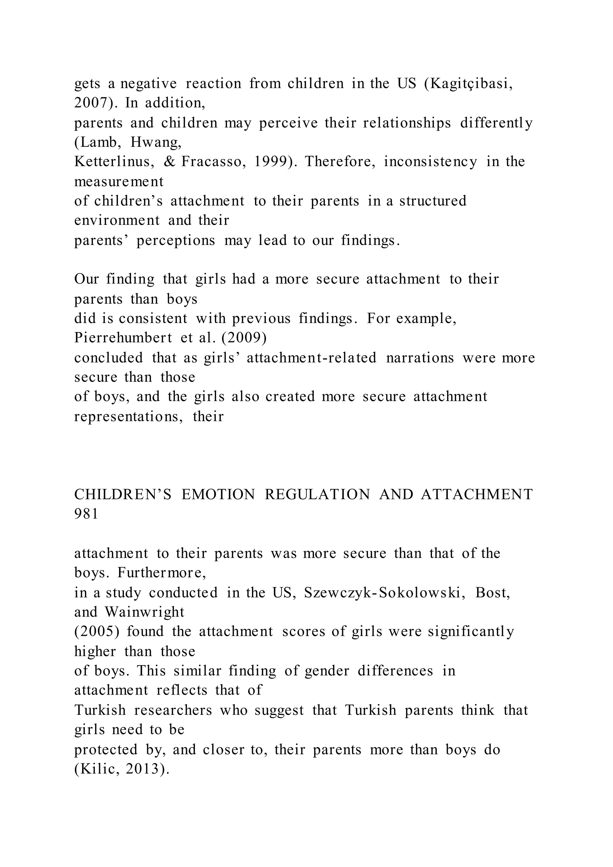 CHILDREN’S EMOTION REGULATION AND ATTACHMENT TO PARENTS PAR | DOCX