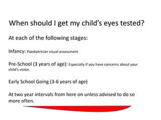 Children's eye care | PPTX