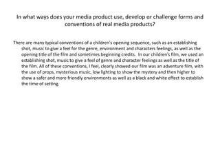 Children’s film evaluation | PPT