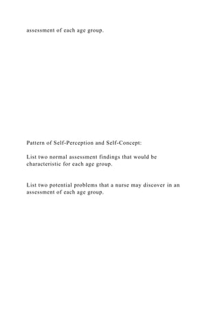 Children’s Functional Health Pattern AssessmentFunctional .docx ...