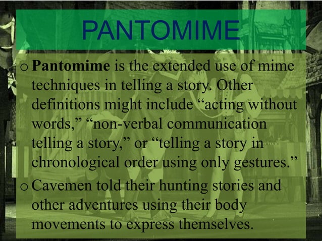 Children's Literature: Pantomime & Finger Play | PPT