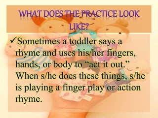 Children's Literature: Pantomime & Finger Play | PPT