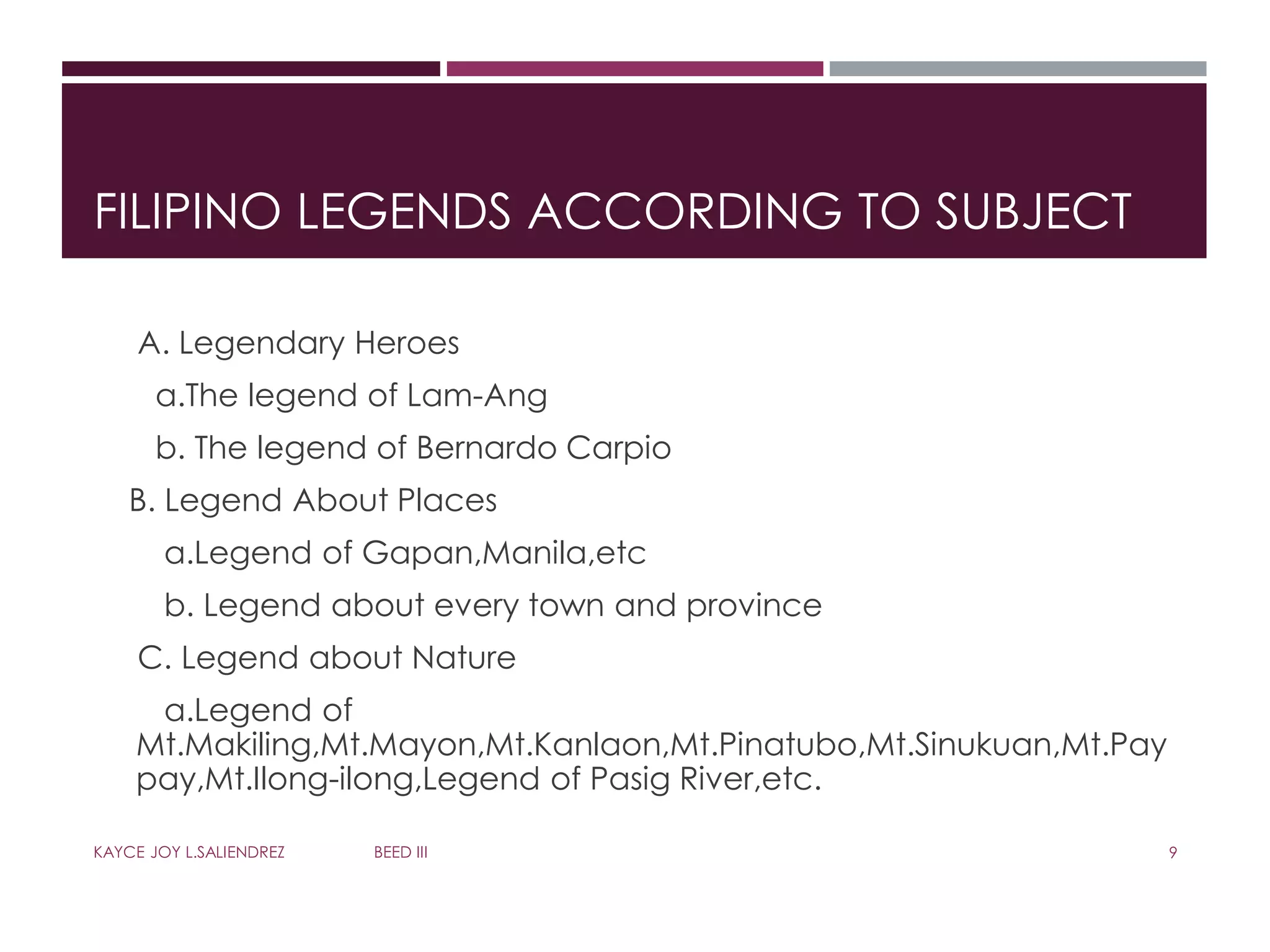 Children's literature legend | PPTX