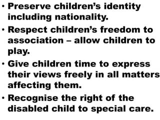 Children’s Rights power point presentation | PPTX