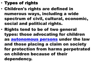 Children’s Rights power point presentation | PPTX