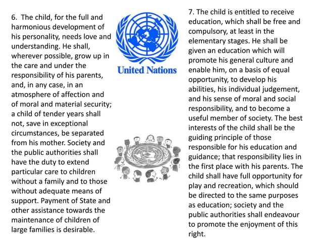 Children’s rights declaration power point | PPTX