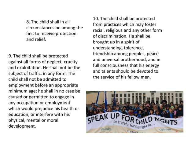 Children’s rights declaration power point | PPTX