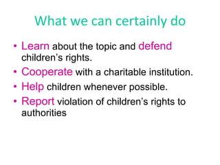 Children’s rights power | PPT