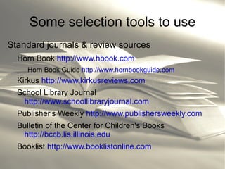 Selection Tools for Children's Series | ODP