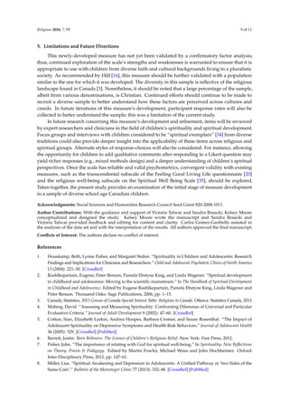 Children’s Spiritual Lives: The Development of a Children’s ...